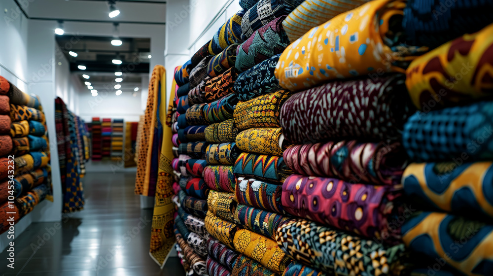 Exhibit of fabrics woven by African communities, renowned for their ...