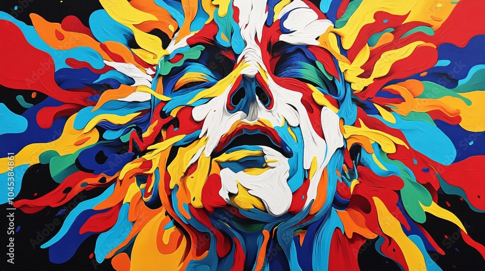 This vivid artwork captures the essence of psychological power through ...