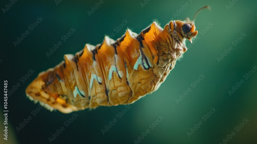 Amazing moment . caterpillar, Large tropical butterfly hatch from the ...