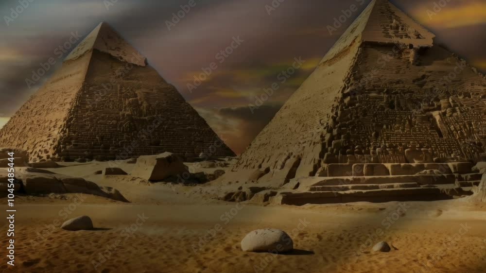 the beauty of the view of the wonders of the world of the Egyptian ...