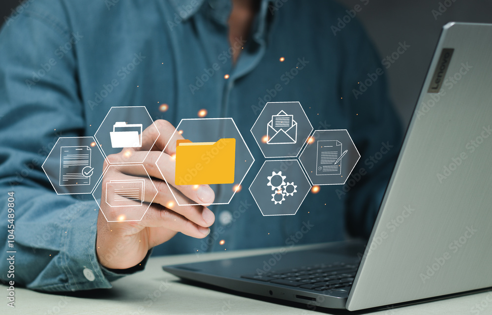 Data transfer backup, Folder document Management System DMS Open File ...