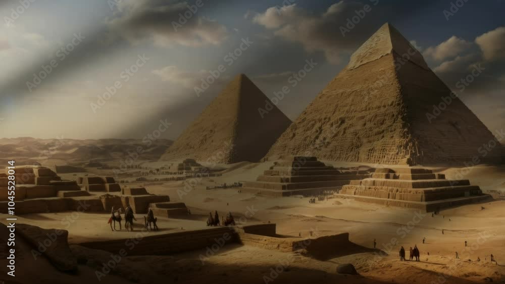 the beauty of the view of the wonders of the world of the Egyptian ...