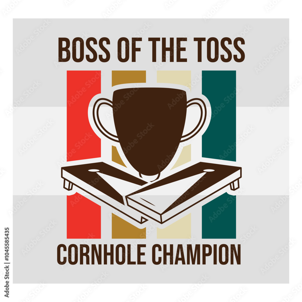 Boss Of The Toss Cornhole Champion Svg, Champ Svg, Cornhole T-shirt ...