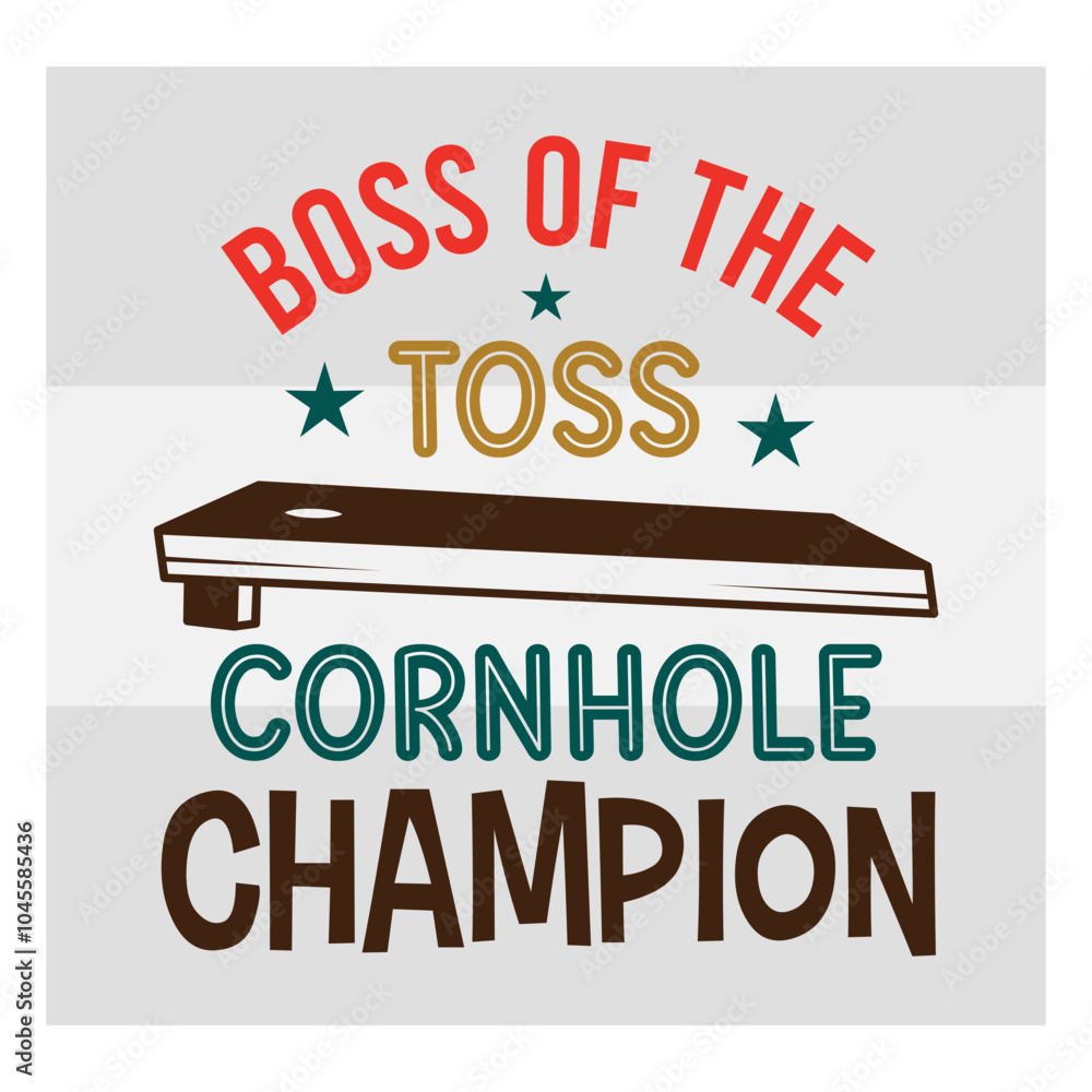 Boss Of The Toss Cornhole Champion Svg, Champ Svg, Cornhole T-shirt ...