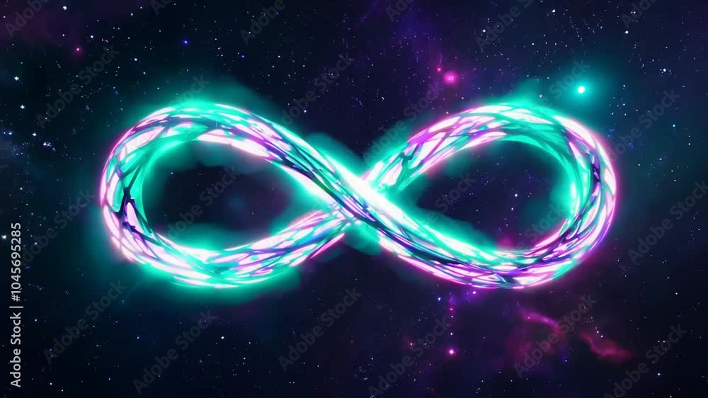 Video Stock zoom Infinity starfield formed + - space symbol nebula ...