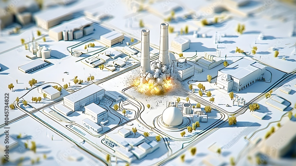 Detailed diagram charting the devastating effects of a nuclear ...