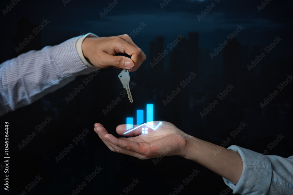 real estate investment concept energy efficiency rating and property ...