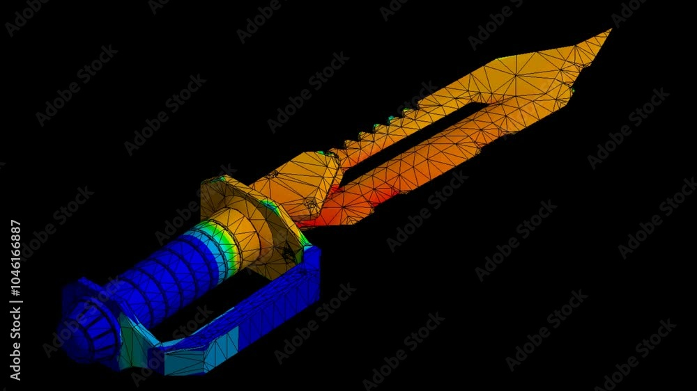 Mechanic simulation engineering - Stress and breakpoint analysis of Knife under force and moment ...