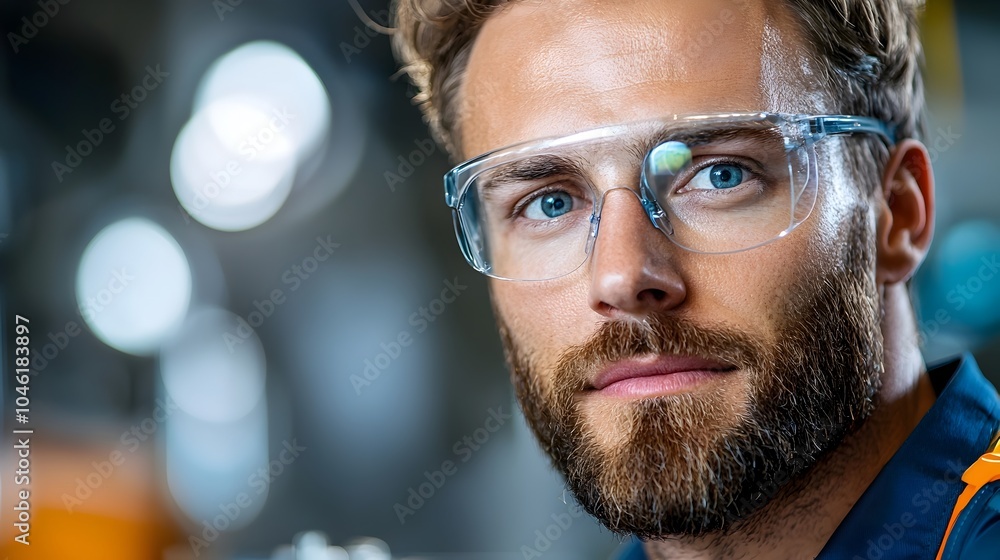 An engineer carefully inspecting the accuracy and precision of a metal ...
