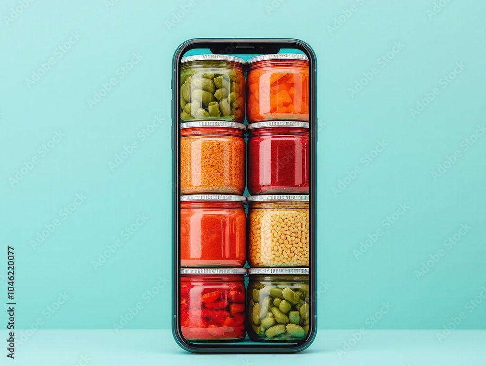 Canned food with augmented reality recipes activated by scanning the ...