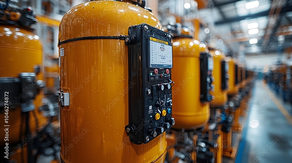 Automated water filter assembly line in a state of the art ...