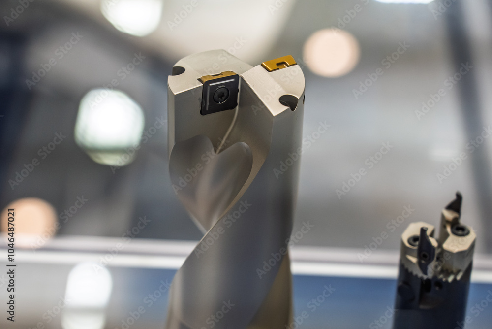 Drills with cutting inserts for machining on lathes and milling ...