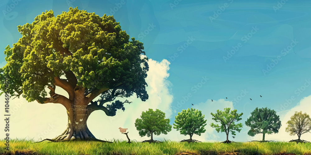 Sapling to Oak: A simple yet elegant tree diagram tracking your ...