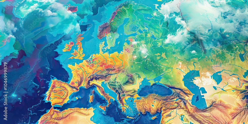 Mapping Trends: A heat map of Europe, indicating the spread of popular ...