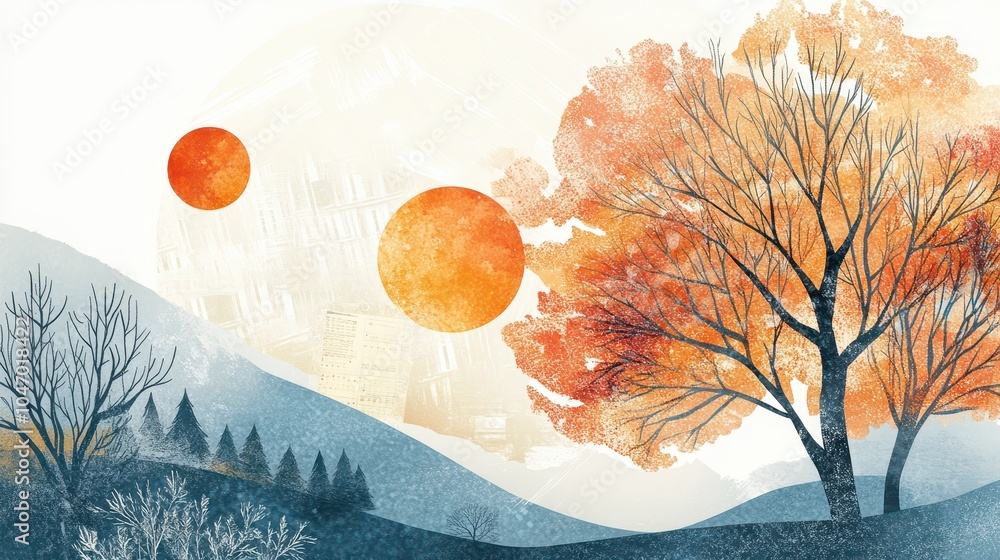 Seasonal Wellness Cycles: Autumn Oranges and Winter Blues with Calendar ...