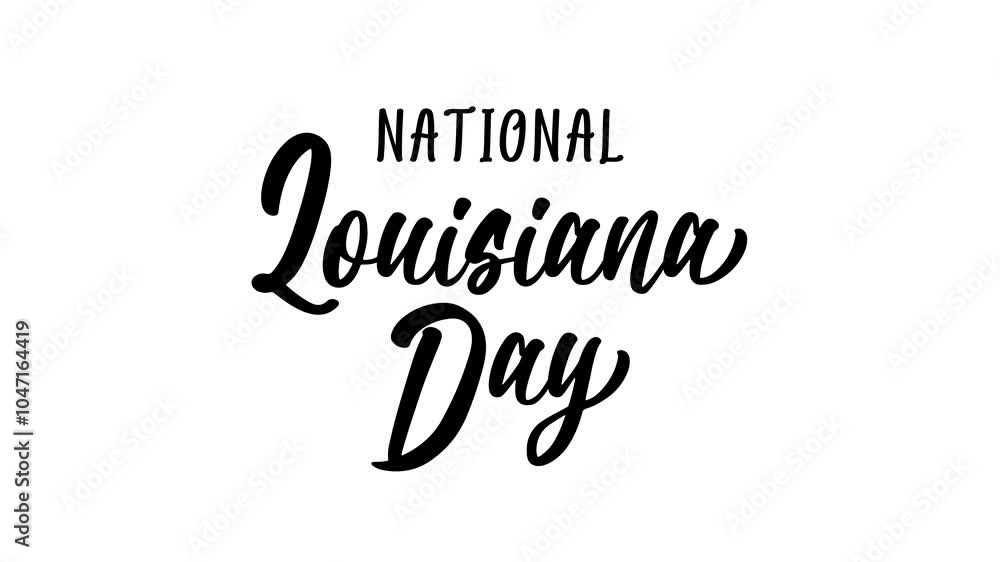 National Louisiana Day Text Animation. Great for National Louisiana Day ...