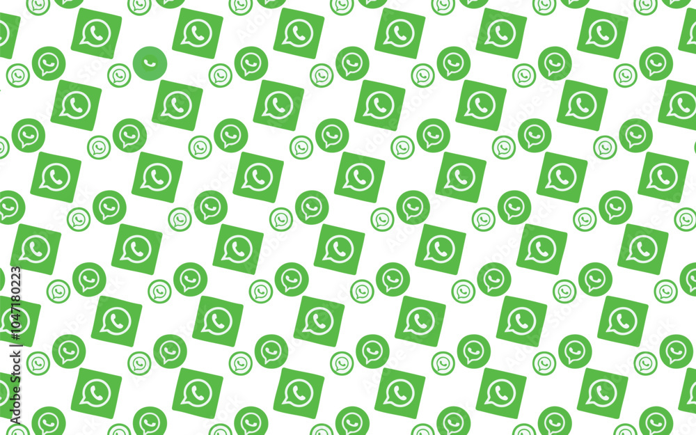 whatsapp icon pattern, whatsapp messaging and social network ...