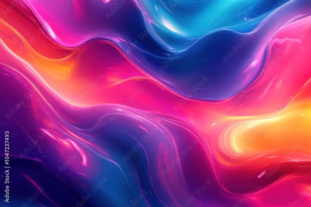 Abstract neon fluid textures background with neon fluid textures and ...