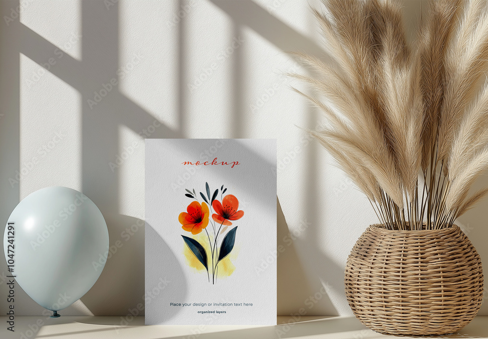 Realistic Greeting Card Mockup – AI-Generated Design for Holiday ...