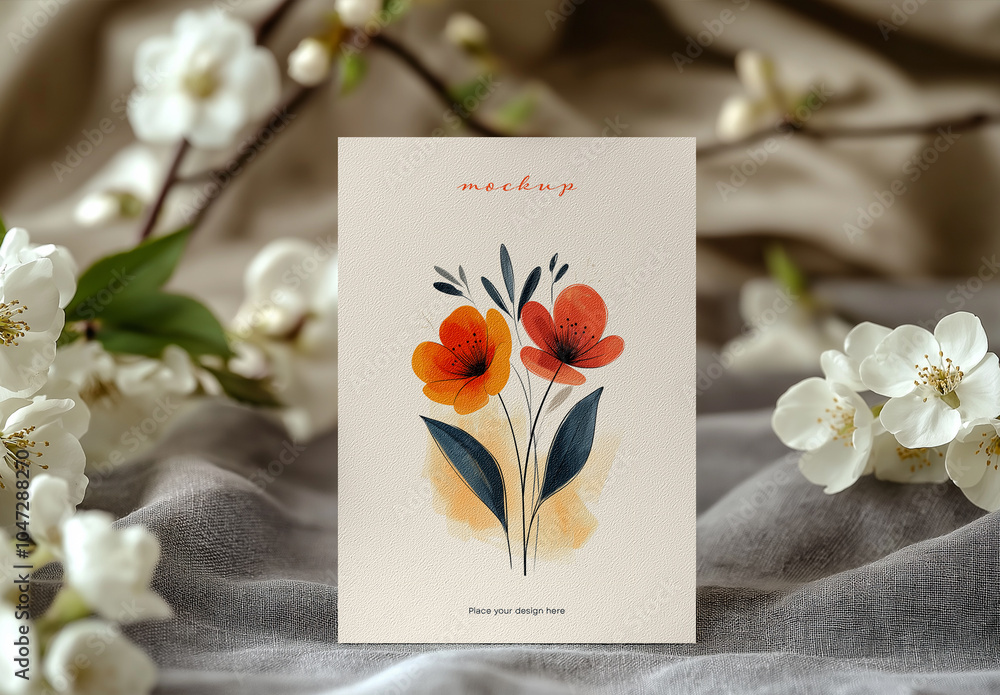 Realistic Greeting Card Mockup – AI-Generated Design for Holiday ...