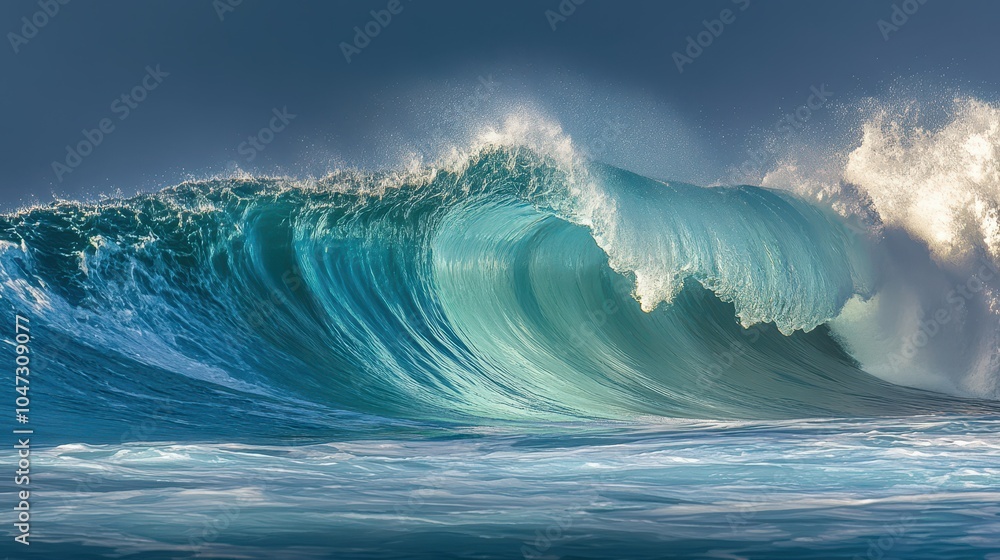Majestic Ocean Wave Barrel at Banzai Pipeline: Crystal-Clear Turquoise ...