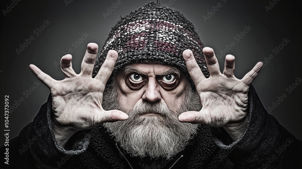 Creepy, intimidating, bone-chilling old white man looking like a serial ...