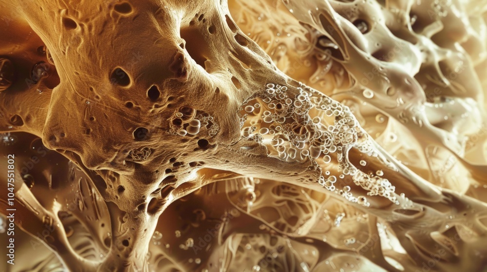 Bone Cysts in Humerus, detailed representation of fluid-filled sacs ...