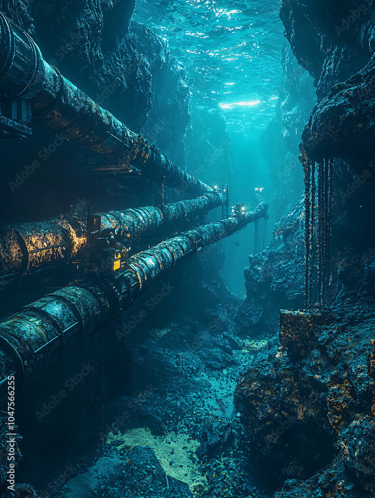 Underwater Pipelines for Oil and Gas Transport Across the Ocean Floor ...