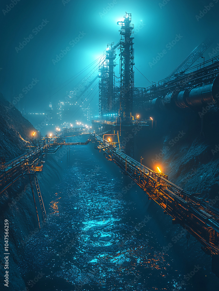 Underwater Pipelines for Oil and Gas Transport Across the Ocean Floor ...