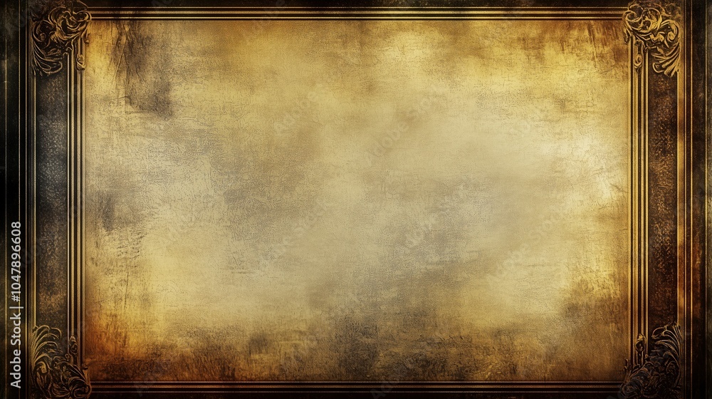 Grunge-style rectangular background in warm brown and beige tones ...