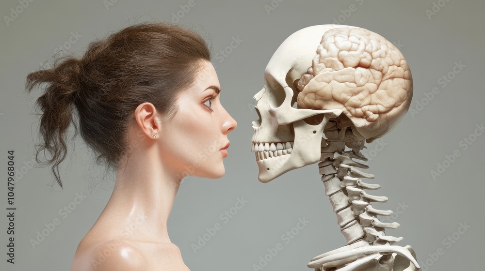Curious Human Mind Examining the Intriguing Anatomy of the Skull and ...