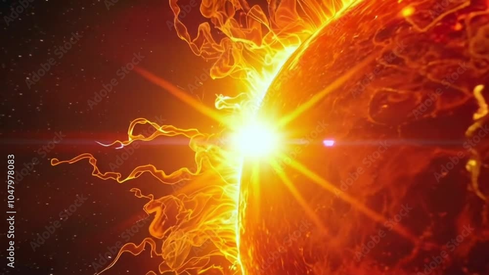 sun 4k, Sun Solar Atmosphere isolated on black background, Sun star ...