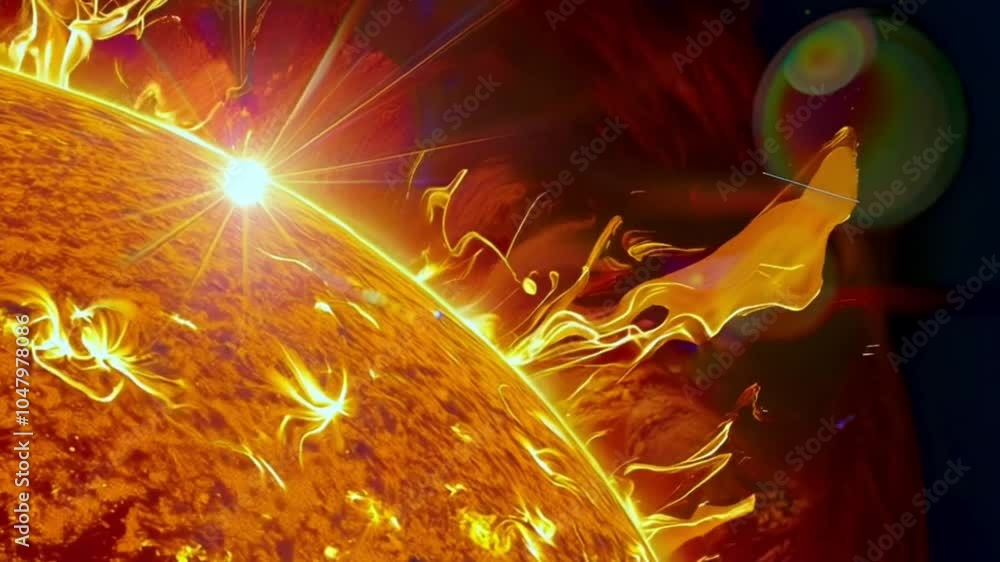 sun 4k, Sun Solar Atmosphere isolated on black background, Sun star ...