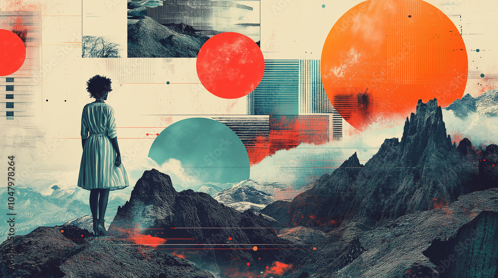 Collage style graph that visually represents goals and aspirations for ...