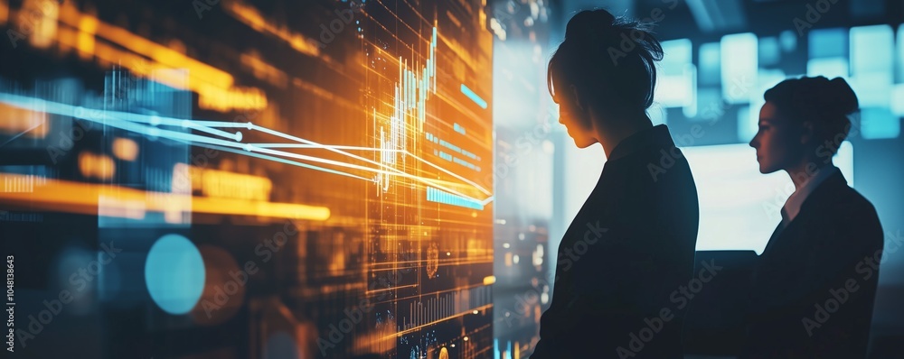 Poster Futuristic background software coding data analytics programmer engineer digital science ...