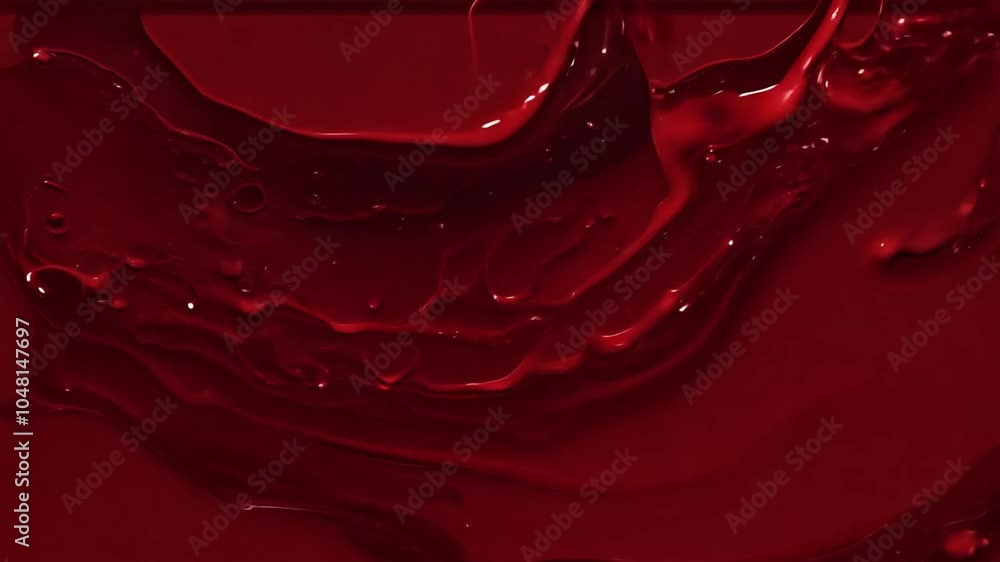 close-up cinematic animation blood spill, blood drip effect, Bleeding ...