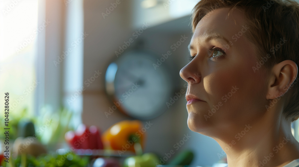 Emotional Struggle with Obesity: Overweight Individual in Reflective ...