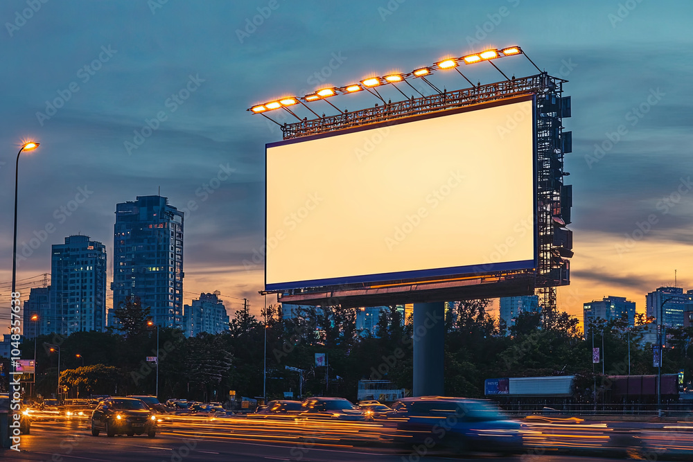 Interactive digital billboards for real-time traffic updates Stock ...