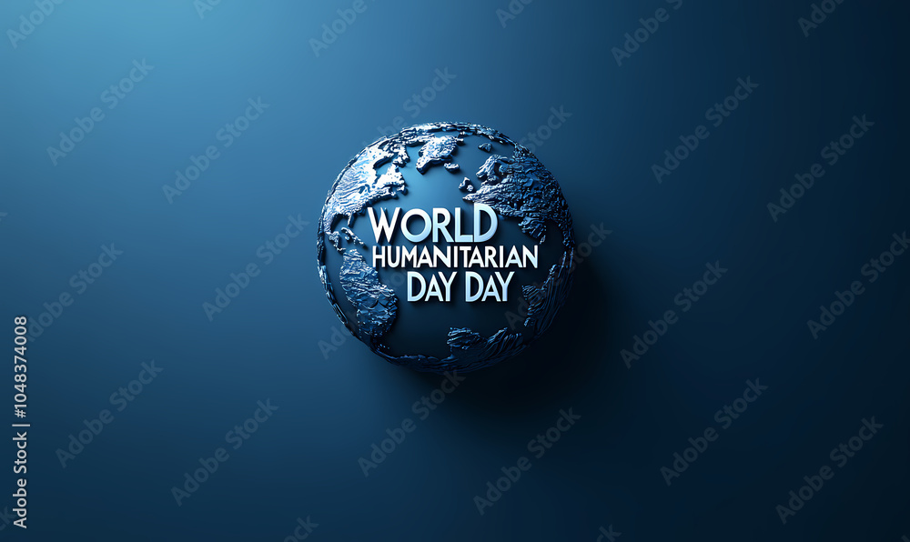 World Humanitarian Day background with text "WORLD HUMANITARIAN DAY" on ...