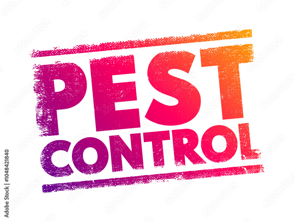 Pest Control - regulation or management of a species defined as a pest ...