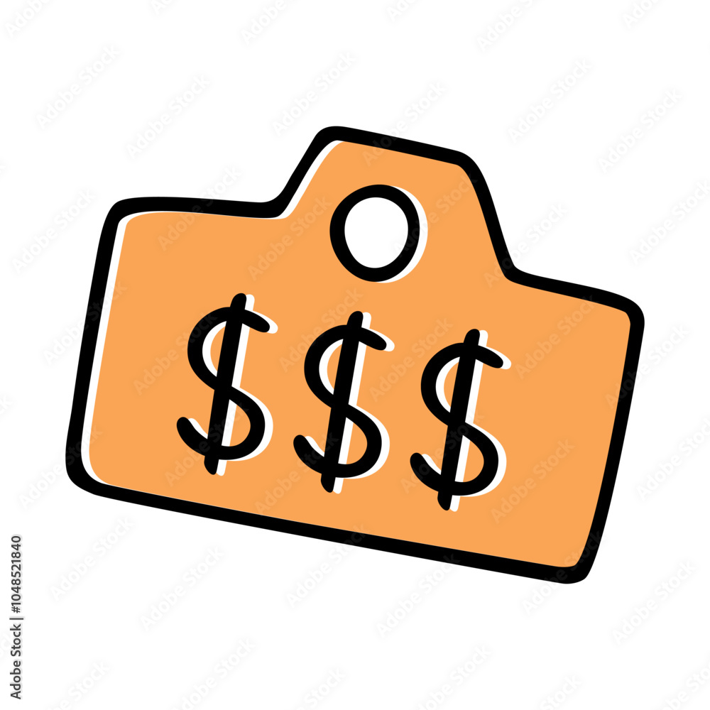 Price tag with dollar sign,commercial label for shops,simple cash ...