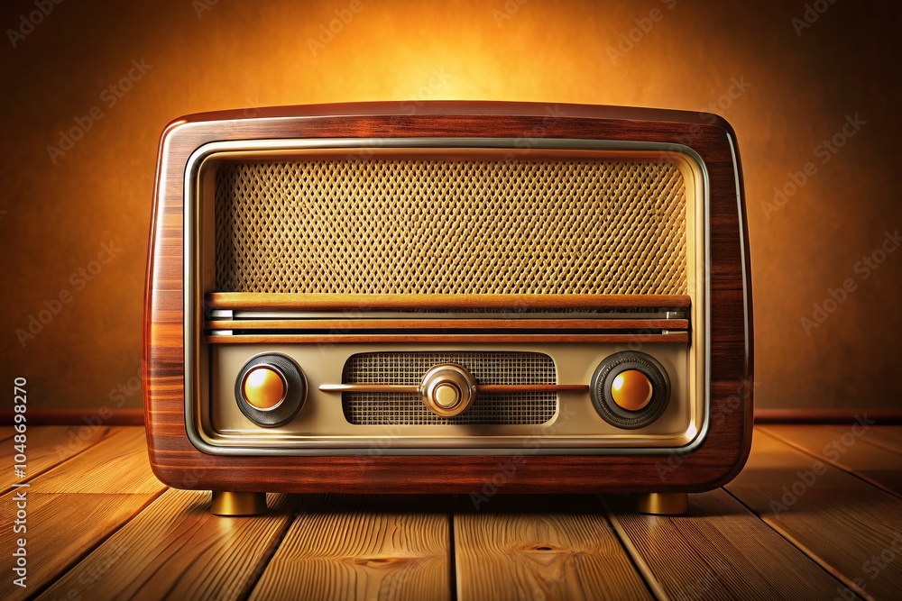 Vintage Retro Radio 3D Model in Realistic Style Perfect for Nostalgic ...