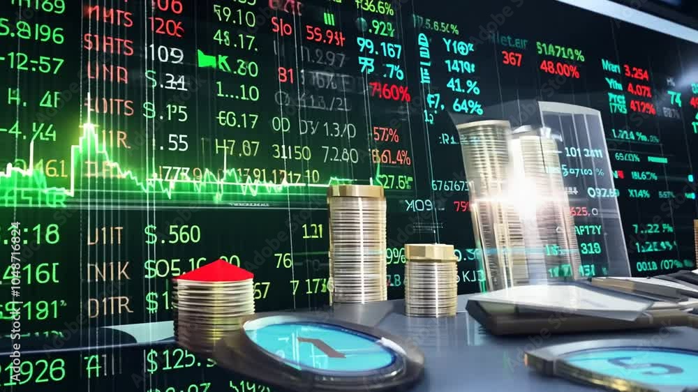 Background stock interest chart market financial increase money banking ...