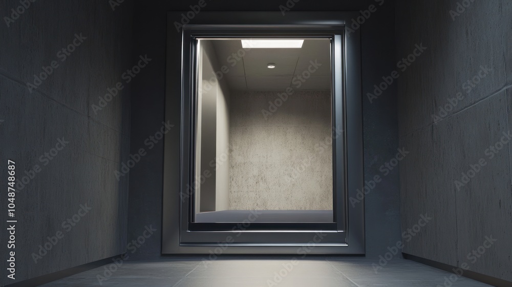 Safe room escape hatch built into the design, providing an alternative ...