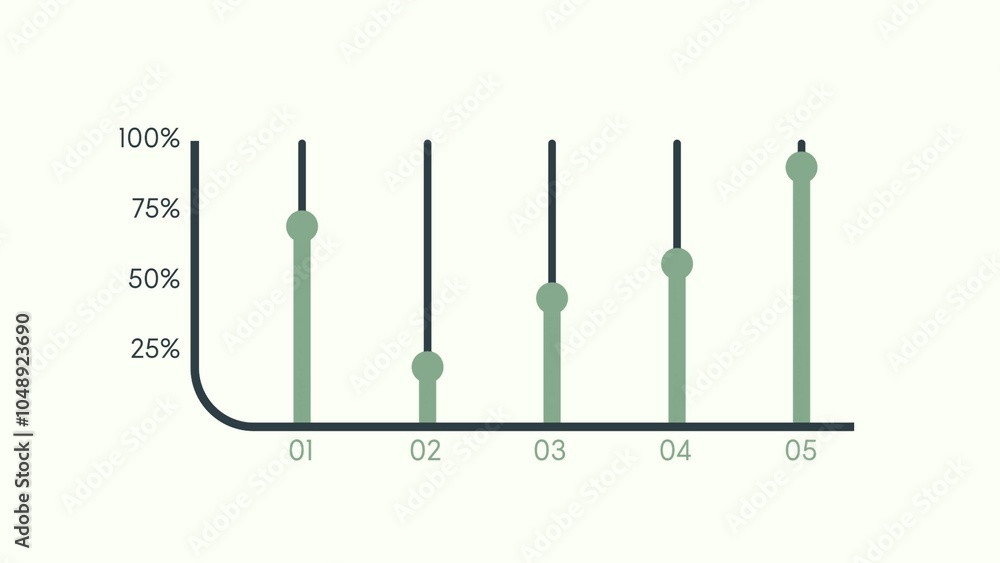 Infographic Vertical Bar Graph | With Full Controls Stock Template ...