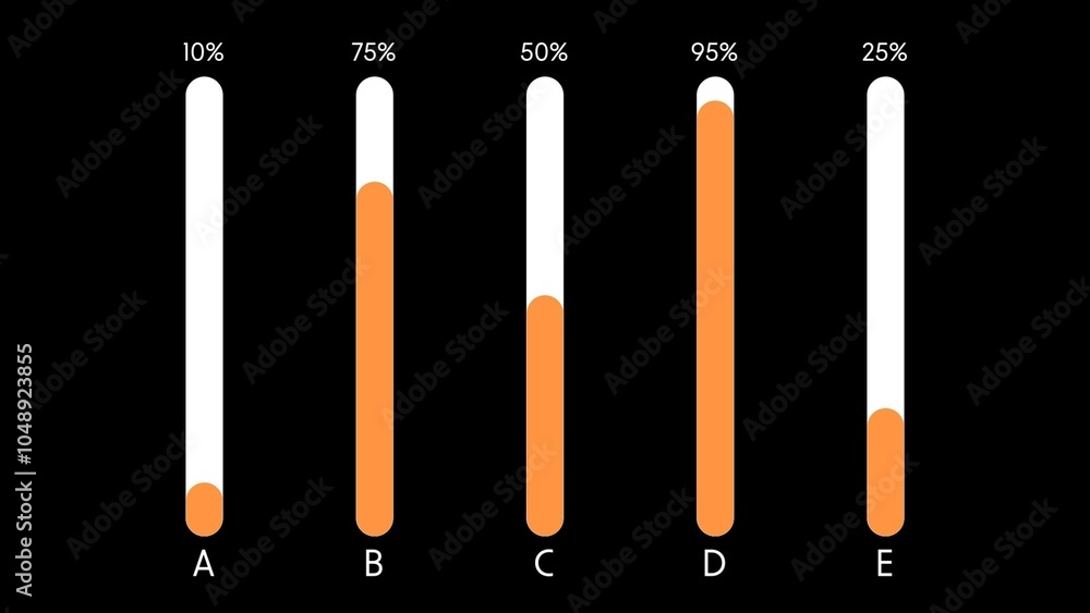 Modern Bar Graph Animated | With Full Controls Stock Template | Adobe Stock