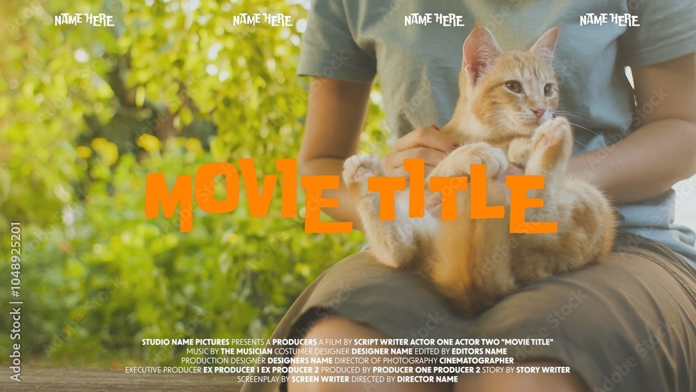 Universal Animated Movie Trailer Title Intro Stock Template | Adobe Stock