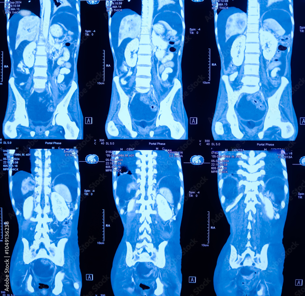 Image show CT whole abdomen with contrast. Findings huge ascites ...