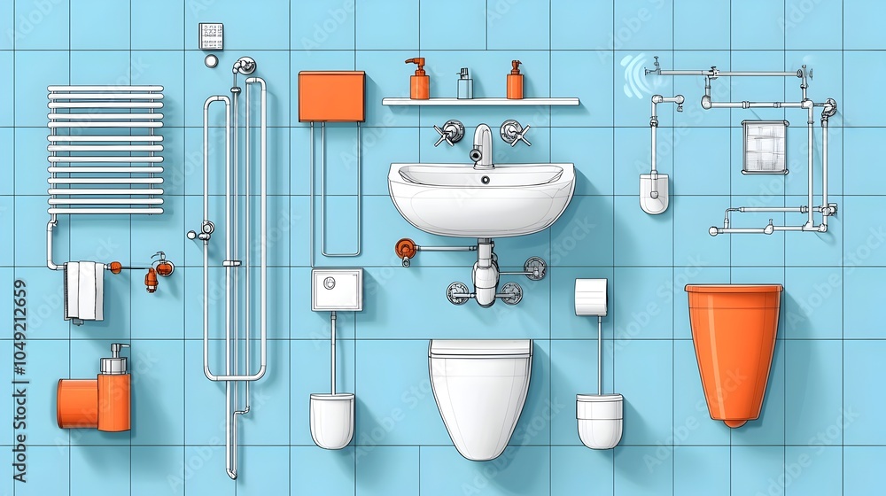 Detailed technical diagram showcasing the comprehensive layout and ...