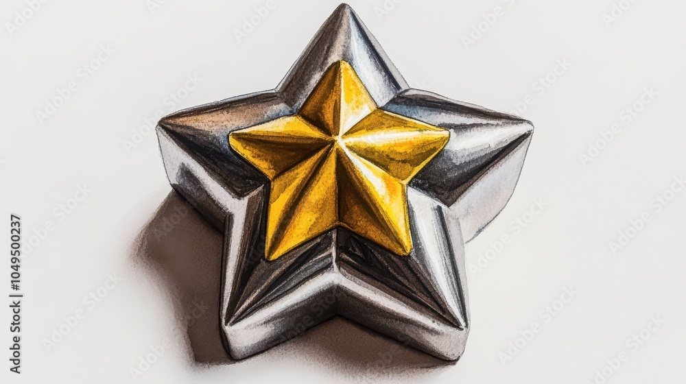 Explore the artistic design of a beautifully crafted star-shaped object ...